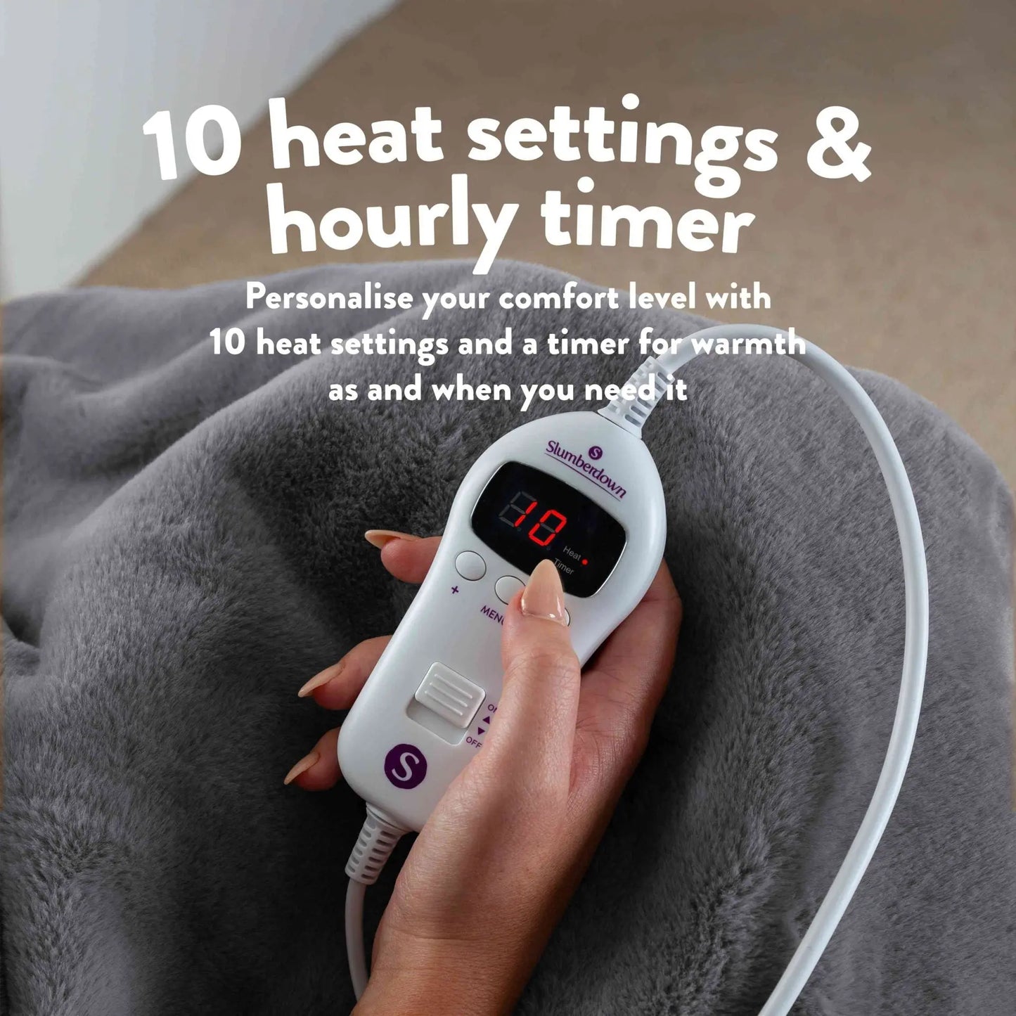 Elegantly Warm Luxury Heated Throw – Slumberdown